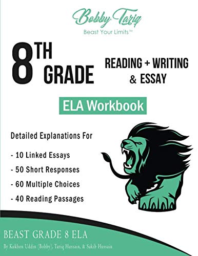 8th Grade Reading + Writing & Essay ELA Workbook | BOBBY TARIQ: Tariq ...
