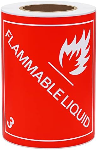 Amazon.com: Hybsk Laminated UN1993 Flammable Liquids Paint Flammable ...