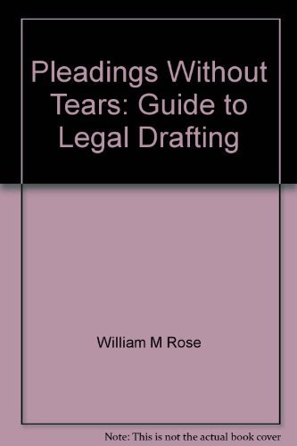 Buy Pleadings without Tears: Guide to Legal Drafting Book Online at Low ...
