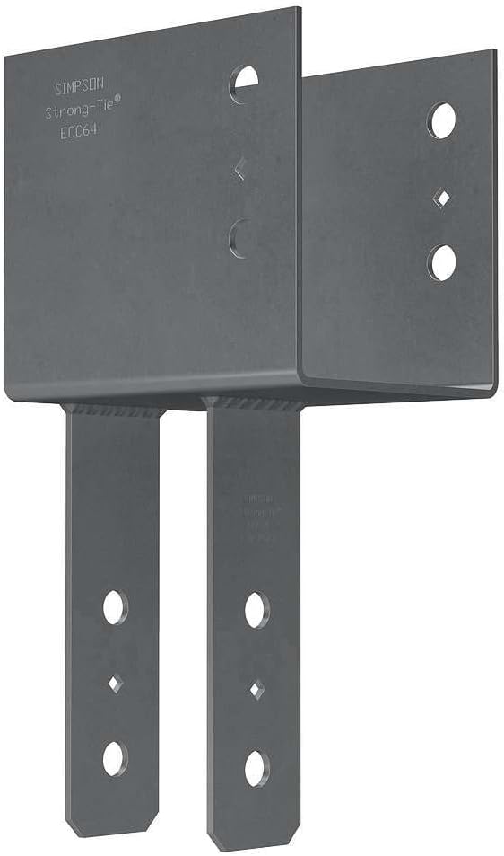 Amazon.com: Simpson Strong-Tie ECC64 ECC End Column Cap 6X Beam, 4X ...