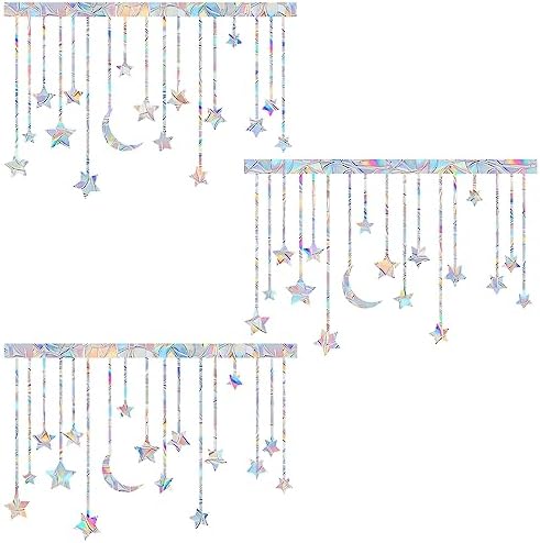 Amazon.com: 20 Star and 2 Sun Window Decals for Bird Strikes - Anti ...
