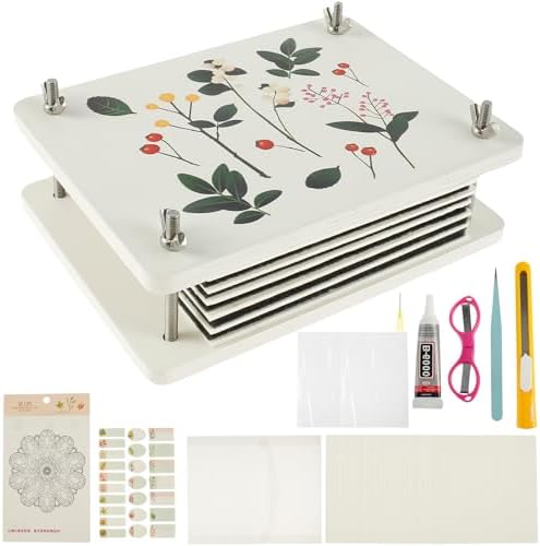 Flower Pressing Kit,Large Professional Plants Press Kit 21 x 16cm ...