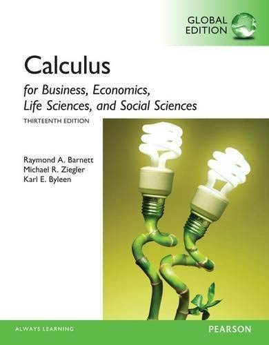 Calculus for Business, Economics, Life Sciences and Social Sciences ...