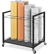 Amazon.com: Telawsfun Blueprint Storage Rack Cart,12 Slots Blueprint ...