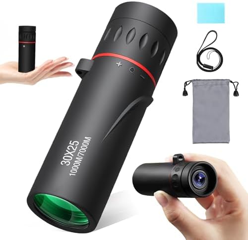 Monocular Telescope 30 x 25 Monocular for Adults and Children, Mini ...
