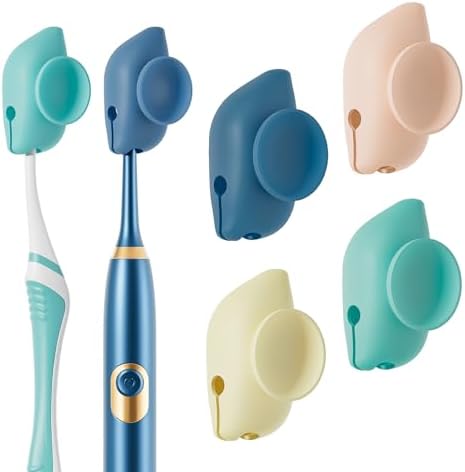 Amazon.com: Muslish 4 Pack Silicone Toothbrush Covers with Suction Cup ...