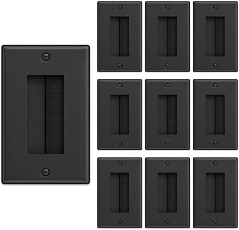 Amazon.com: Iwillink Brush Wall Plate (5 Pack), Cable Pass Through ...