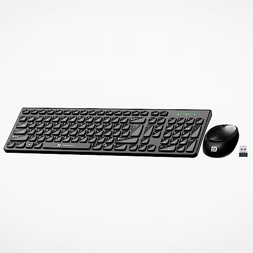 Portronics Key7 Combo Wireless Keyboard And Mouse Set With 2 4ghz Usb Receiver Hi Optical