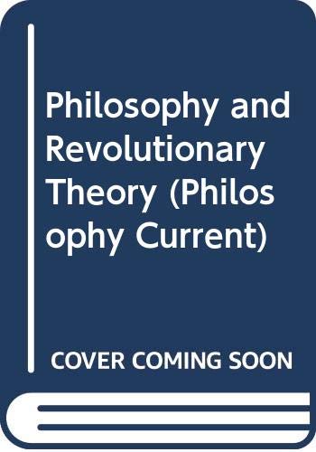 Amazon | Philosophy and Revolutionary Theory (1) (Philosophy Current ...