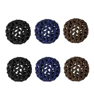 Amazon.com: 6Pcs 3 Colour Styles Ballet Hair Bun Cover for Girls,Hair ...