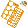 Semazz Circle Stencil Template,2 pcs Circle Template Drawing Stencil ...