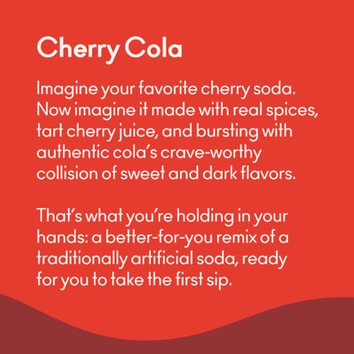 Snapklik.com : OLIPOP Prebiotic Soda Pop, Cherry Cola, Prebiotics, Botanicals, Plant Fiber, 12 Fl Oz