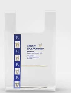 Amazon.com: 1000 Pack Pharmacy Bag, GS Design White Prescription Bag 12 ...