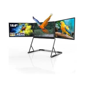 Millennium TECHNOLOGY 15.6" Quad Screen Portable Foldable Triple ...