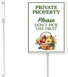 Amazon.com : Bidesign (8X12) IN Private Property Please Don't Pick The ...