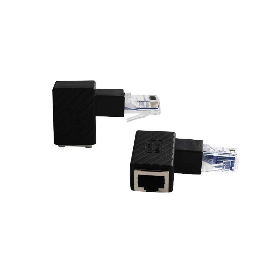 Amazon.com: Ethernet Adapter 90 Degree,90 Degree Ethernet LAN RJ45 Male ...