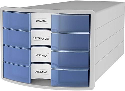 HAN 1012-64 Impuls Drawer Box A4/C4 with 4 Closed Drawers Light Grey ...