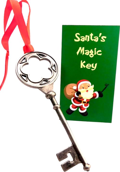 Amazon.com: Santa's Magic Keys Vintage Metal Christmas Accessory for No ...
