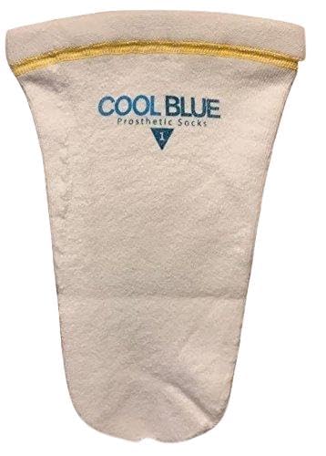 SPS Cool Blue Prosthetic Sock 1 Ply with Sewn Distal Hole (Medium ...