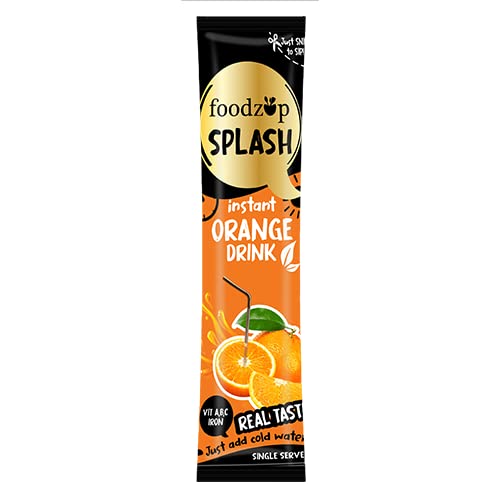 Foodzup Splash Instant Orange Drink with Added Vitamins and Iron ...