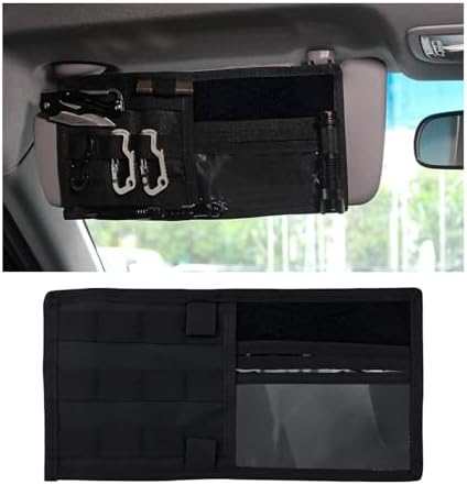 Amazon.com: Suvnie Car Molle Visor Panel, Tactical Nylon Sun Visor ...