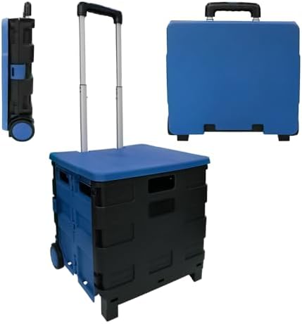 VEVOR Foldable Utility Cart, 110 lbs Static Load Capacity, Folding ...
