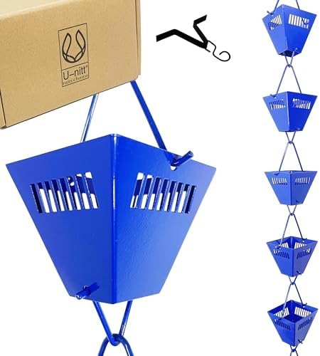 Amazon.com : U-nitt Rain Chain Water Collection for Gutters, Rainwater ...