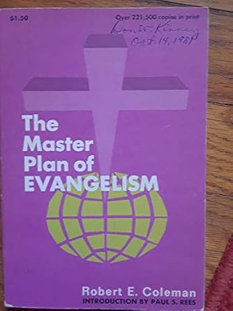 The Master Plan of Evangelism (with Study Guide): Robert E Coleman ...
