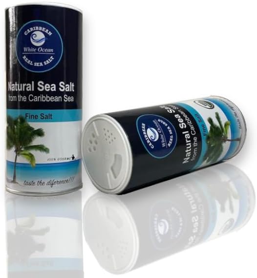 Amazon.com : 100% Gourmet Fine Sea Salt from the Caribbean Sea, Salt ...