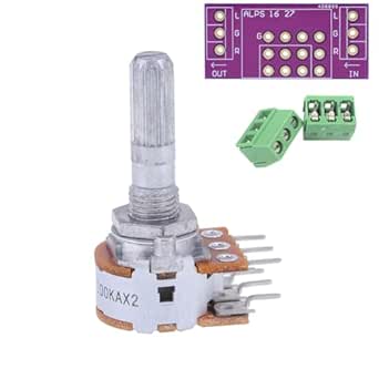 1PC Japan ALPS RK16 Potentiometer 50KA 100KA Log Stereo Volume ...