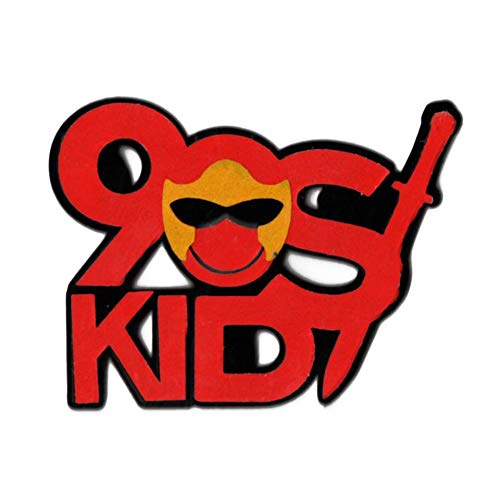 The Logo Man 90s Kids Red 3D Sticker Car Bike Logo Decal Emblem ...