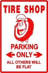 Amazon.com: TIRE Shop Parking car Truck tire Repair Sign : Home & Kitchen