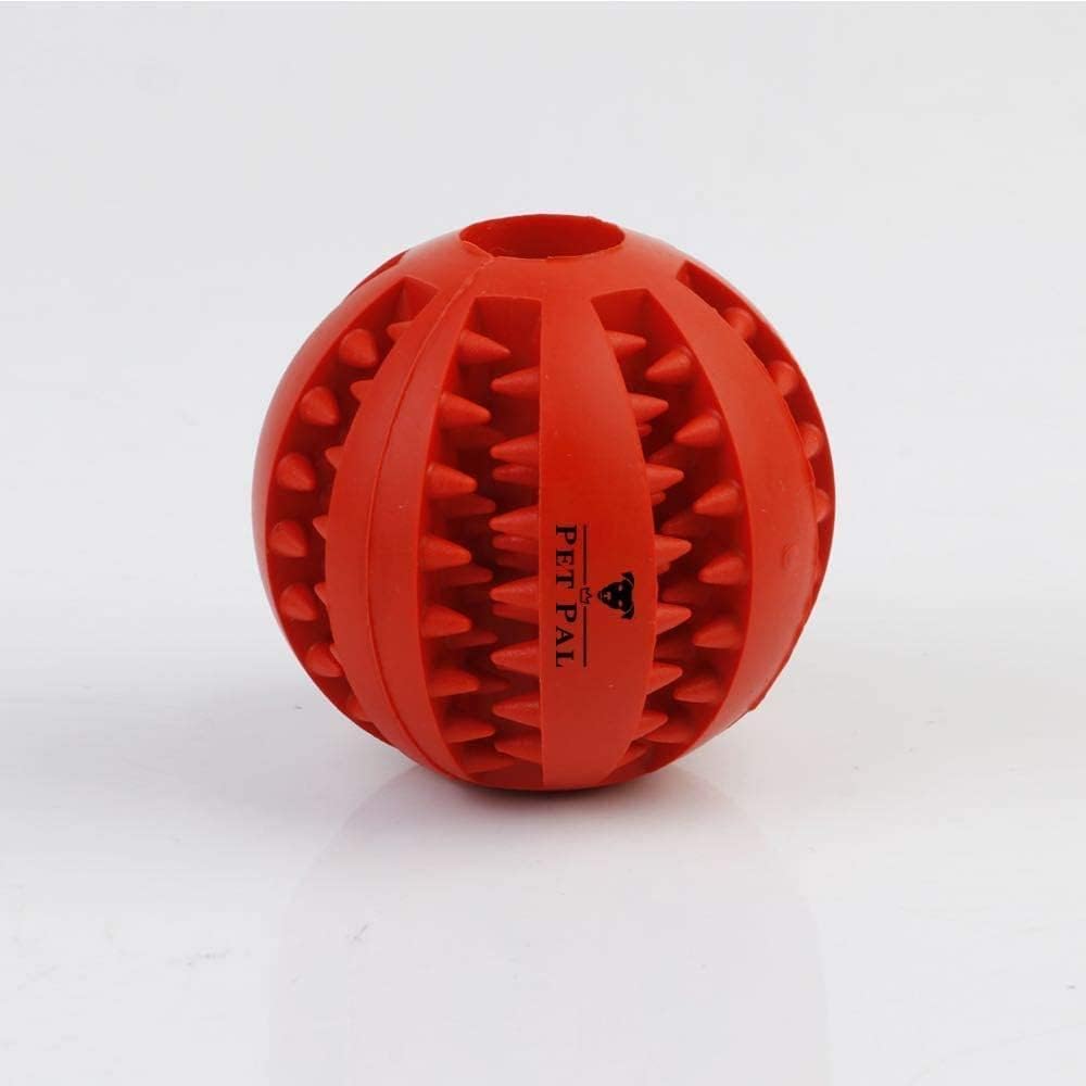 Pet Pal Dog Ball Chew Toy (Red) | Indestructible Chew Toy | Treat ...