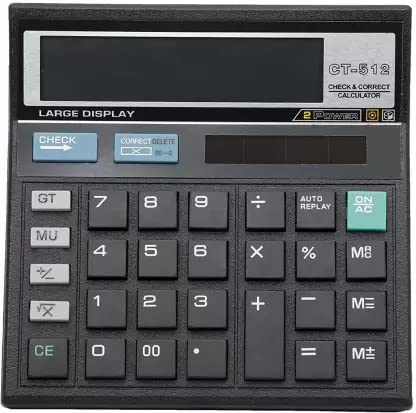 Teeshubh Calculator_512 Calculator Model CT-512 Color Black with Solar ...