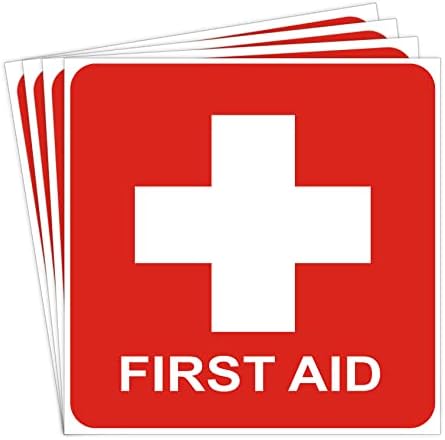 Amazon.com: dealzEpic - First Aid Cross Sticker Sign - Self Adhesive ...