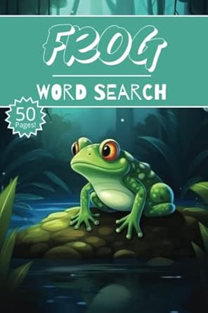 Frog Word Search: 50 Amphibian, Toad Puzzles, Word Find, Vocabulary ...