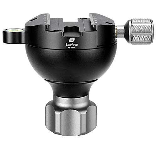 LEOFOTO YB-75SK 75mm Leveling Half Ball Adapter & Arca/RRS Compatible ...