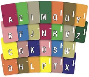 Amazon.com : Alphabetical File Tab Labels, Top Position (M, Set of 1 ...
