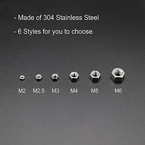 Snapklik.com : M6 Hex Nuts, M6 X 1mm Stainless Steel 18-8 304 A2-70 ...