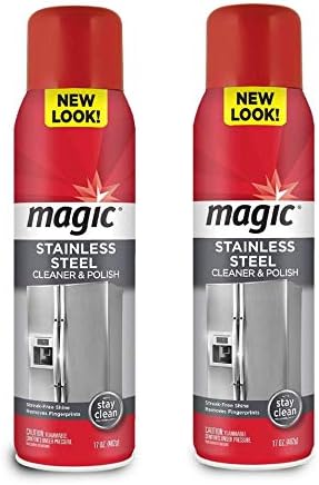 Amazon.com: Weiman Magic Stainless Steel Cleaner Aerosol, 17 Ounce (2 ...