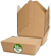 Amazon.com: AICHEF 50 Pack 70 oz Large Take Out Food Containers - Heavy ...