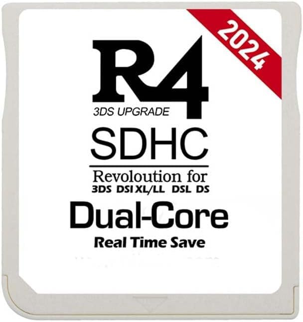 R4 Card White Dual Core for DS DSi 2DS 3DS DSi/3DS XL Flash Memory Card ...