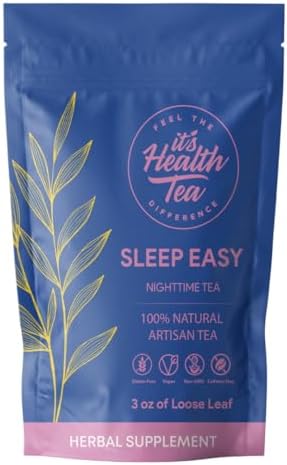 Amazon.com : Sleep Easy Herbal Tea 3 oz – Chamomile, Lavender, Lemon ...