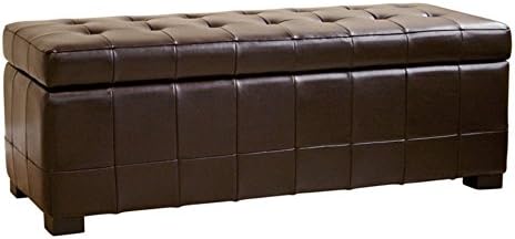 Amazon.com: Baxton Studio OM380-J001-Dark BRN Storage-Ottomans, Dark ...