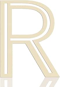 Amazon.com: Wooden Letters 12 Inch,1/5 Inch Thick Large Wood Letter R ...