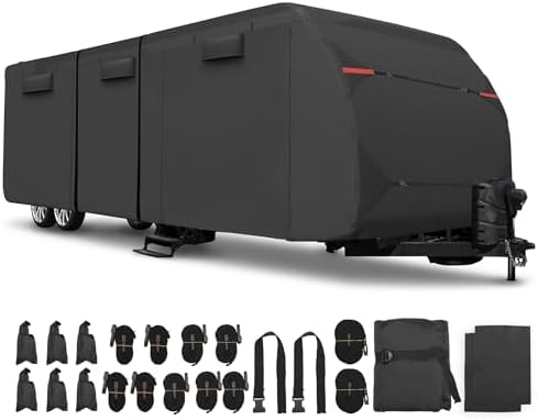 Amazon.com: uxcell Waterproof RV Cover RV Travel Trailer Cover Fits 22 ...