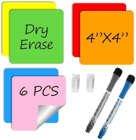 Amazon.com : Reusable Dry Erase Sticky Notes with Dry Erase Markers ...
