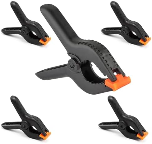 10 Pack Spring Clamps Heavy Duty - Assorted Sizes Spring Clips Plastic ...