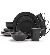 Amazon.com | Elanze Designs Charming Chic Ribbed Modern Thrown Pottery ...