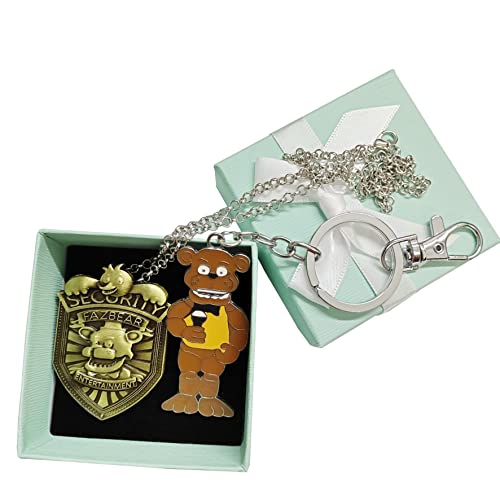 Fnaf Security Badge Metal Pin, Freddy Fazbear, Chika, Five Nights At ...